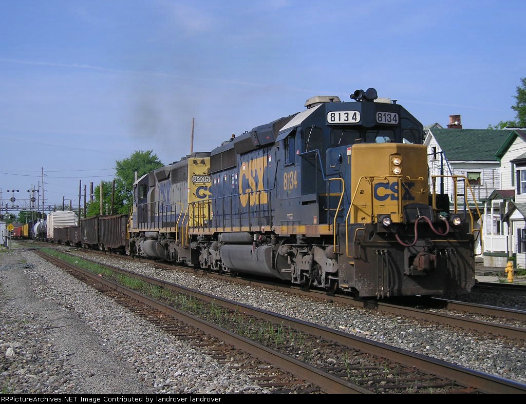 CSXT 8134 On CSX Q 365 Southbound Heading For Queensgate Yard